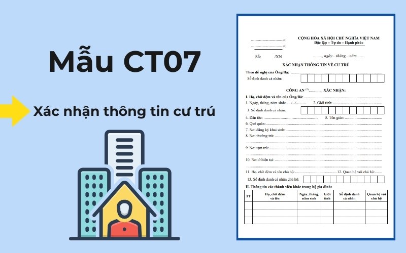 Phân biệt mẫu CT07 và CT08 khác nhau như thế nào?